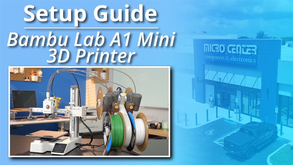 Bambu Lab A1 mini Combo 3D Printer with AMS lite; 2.4 Color IPS Touch ...